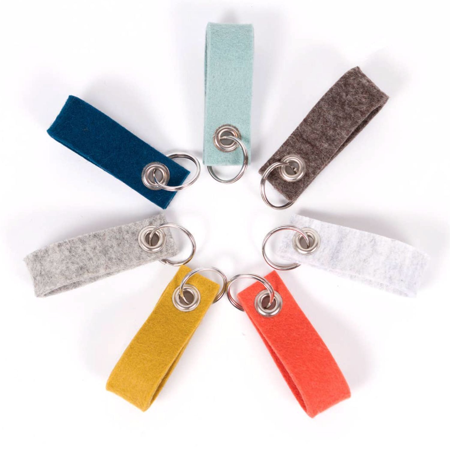 Merino Wool Felt Key Ring | HarmonyBrooksideGifts