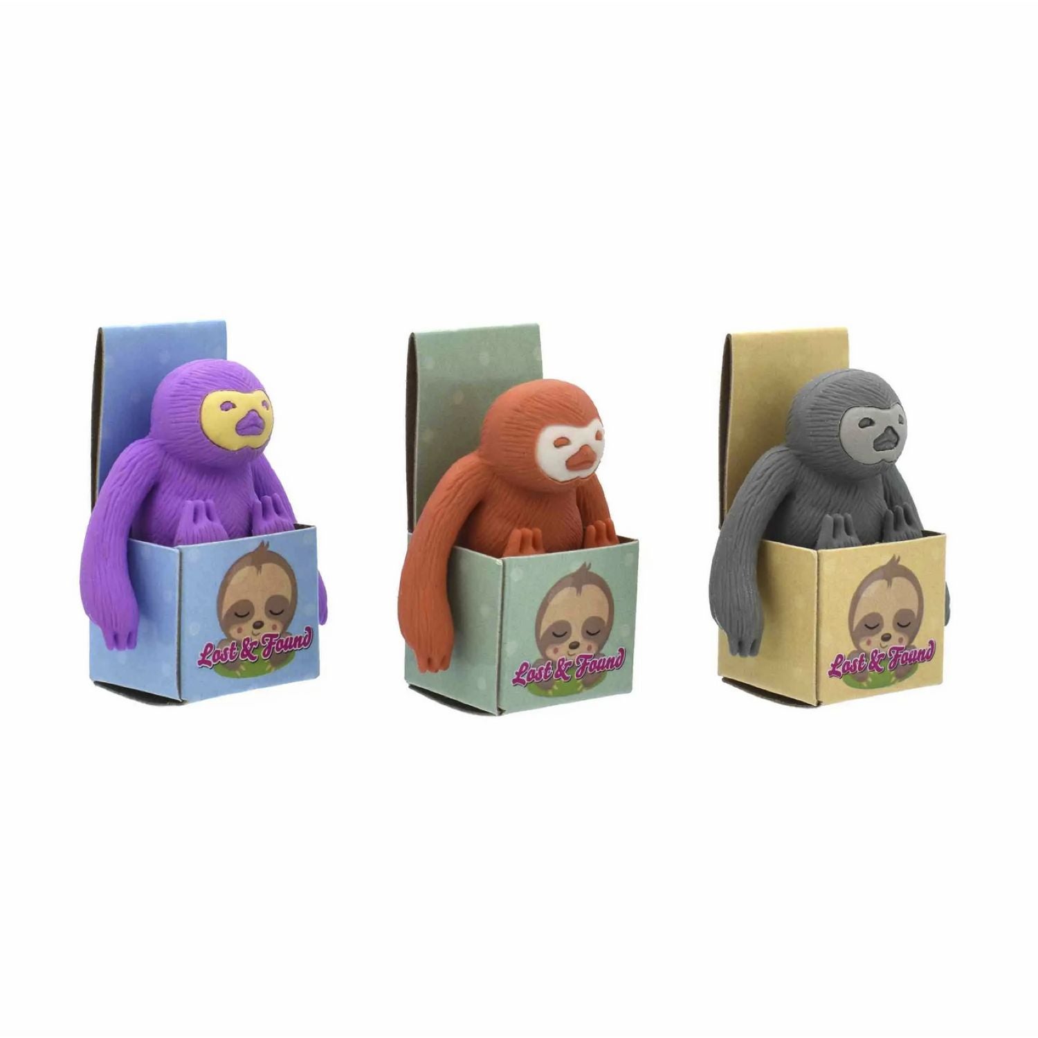 Sloth in a Box Erasers | HarmonyBrooksideGifts